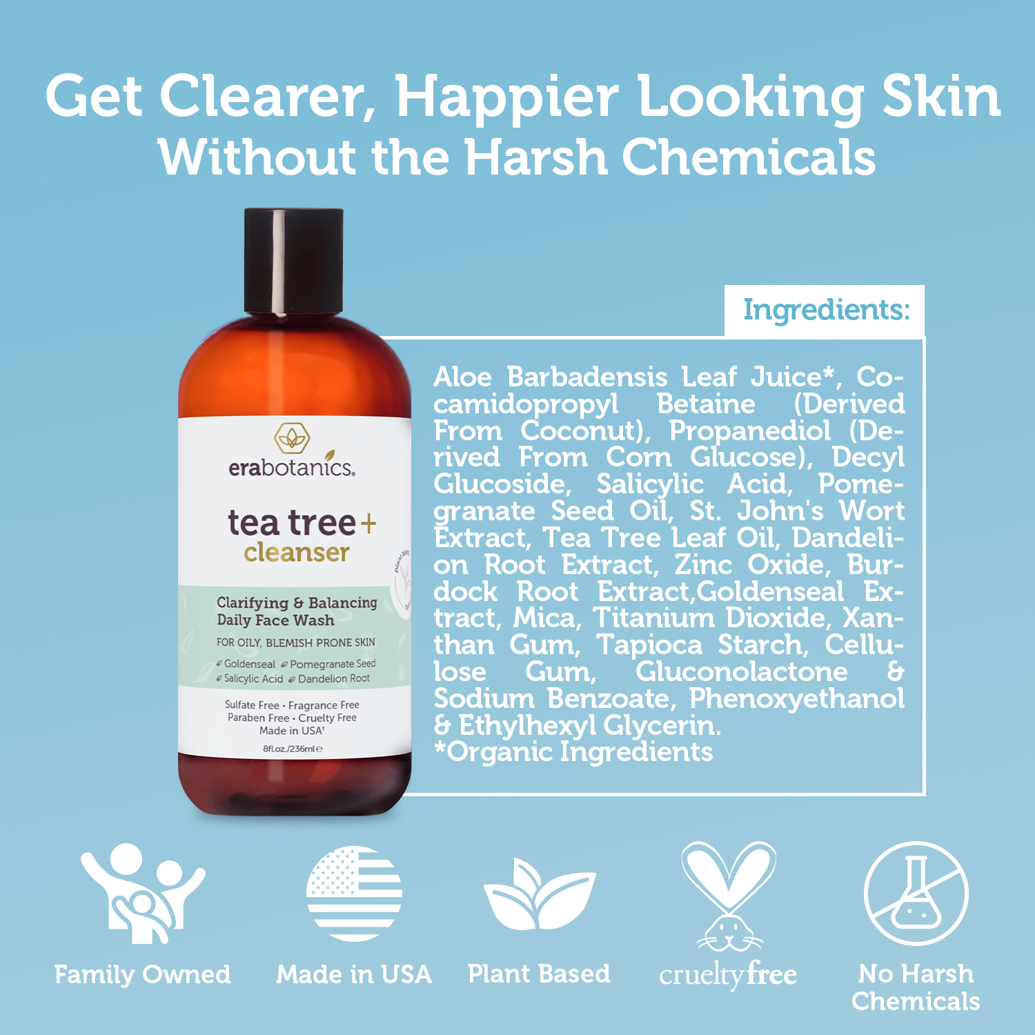 Tea tree cleanser - Eraorganics.com